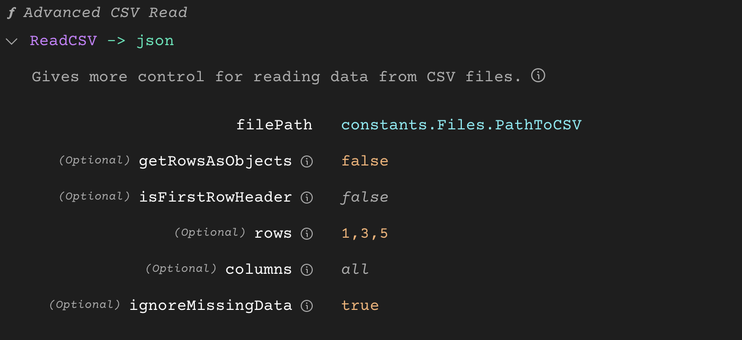 CSV Files | DevAssure