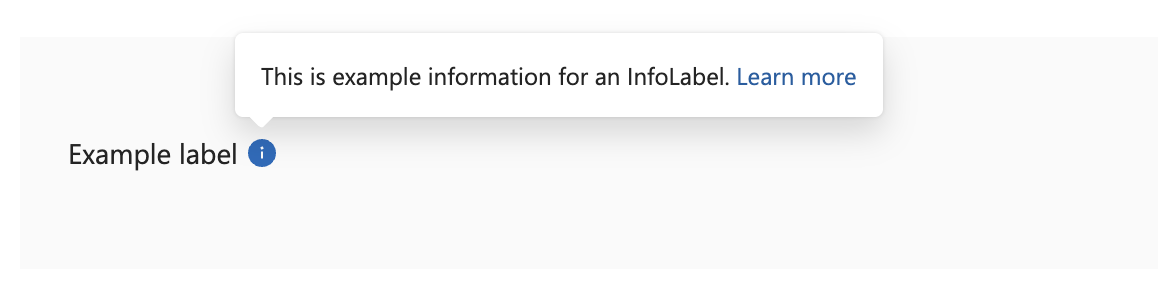 Info labels | DevAssure
